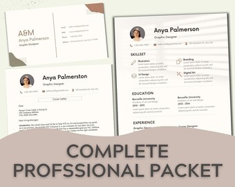 Cover Letter Business Card Resume - Etsy