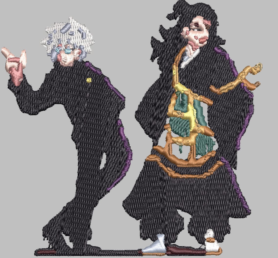 Goju Geto Pixel Art Embroidery Design - Etsy Finland