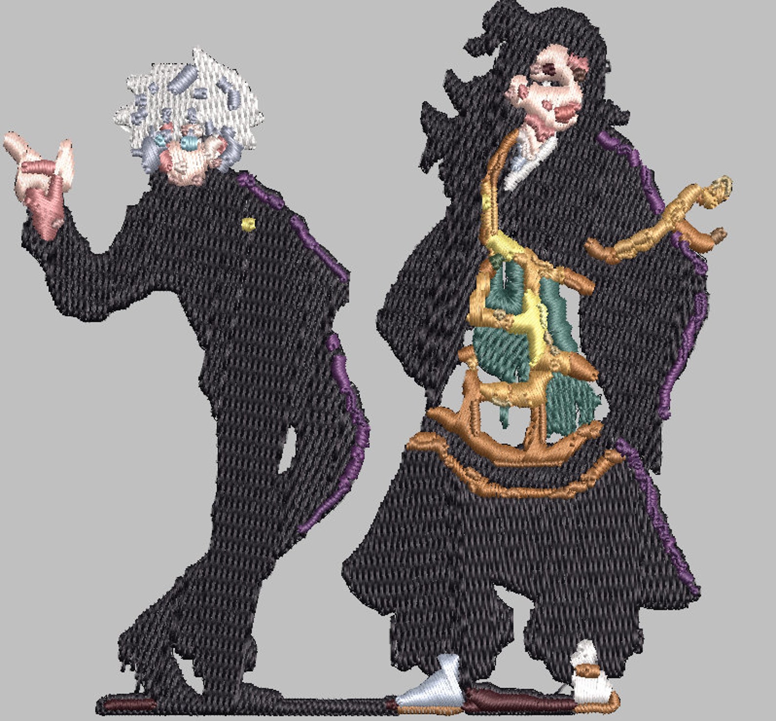 Goju Geto Pixel Art Embroidery Design - Etsy