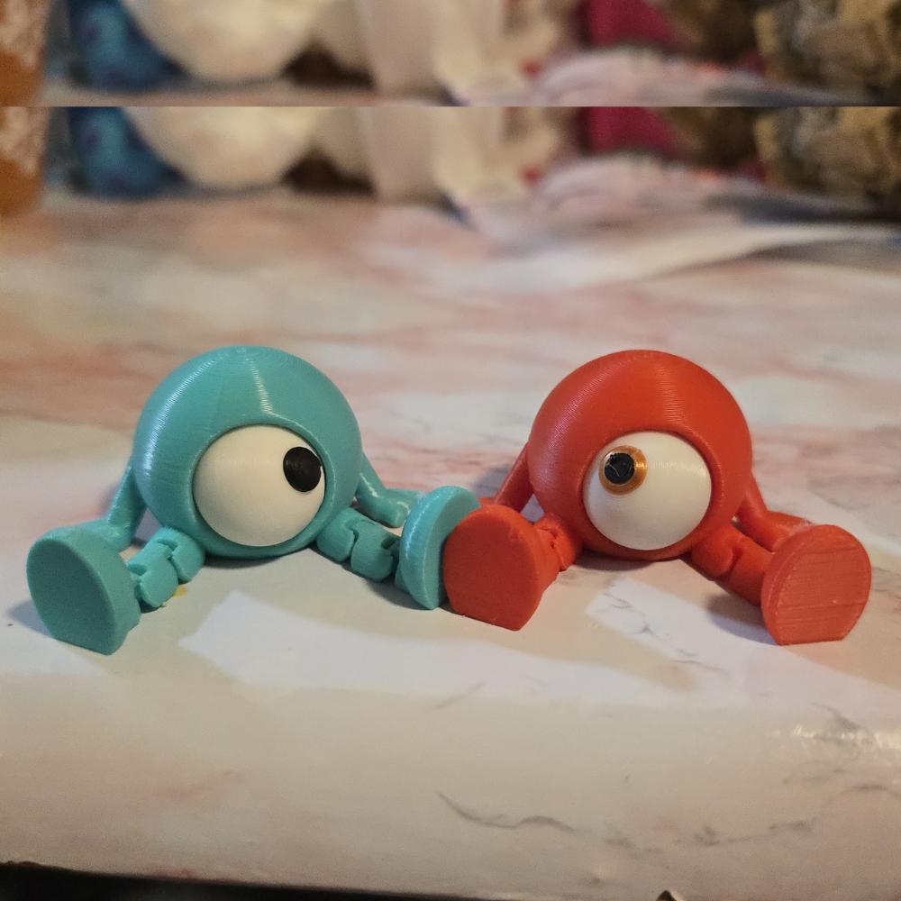 Funny Moving Eye STL File, 3D Printed Eye Toy, Fidget Toy, Desk Decor ...
