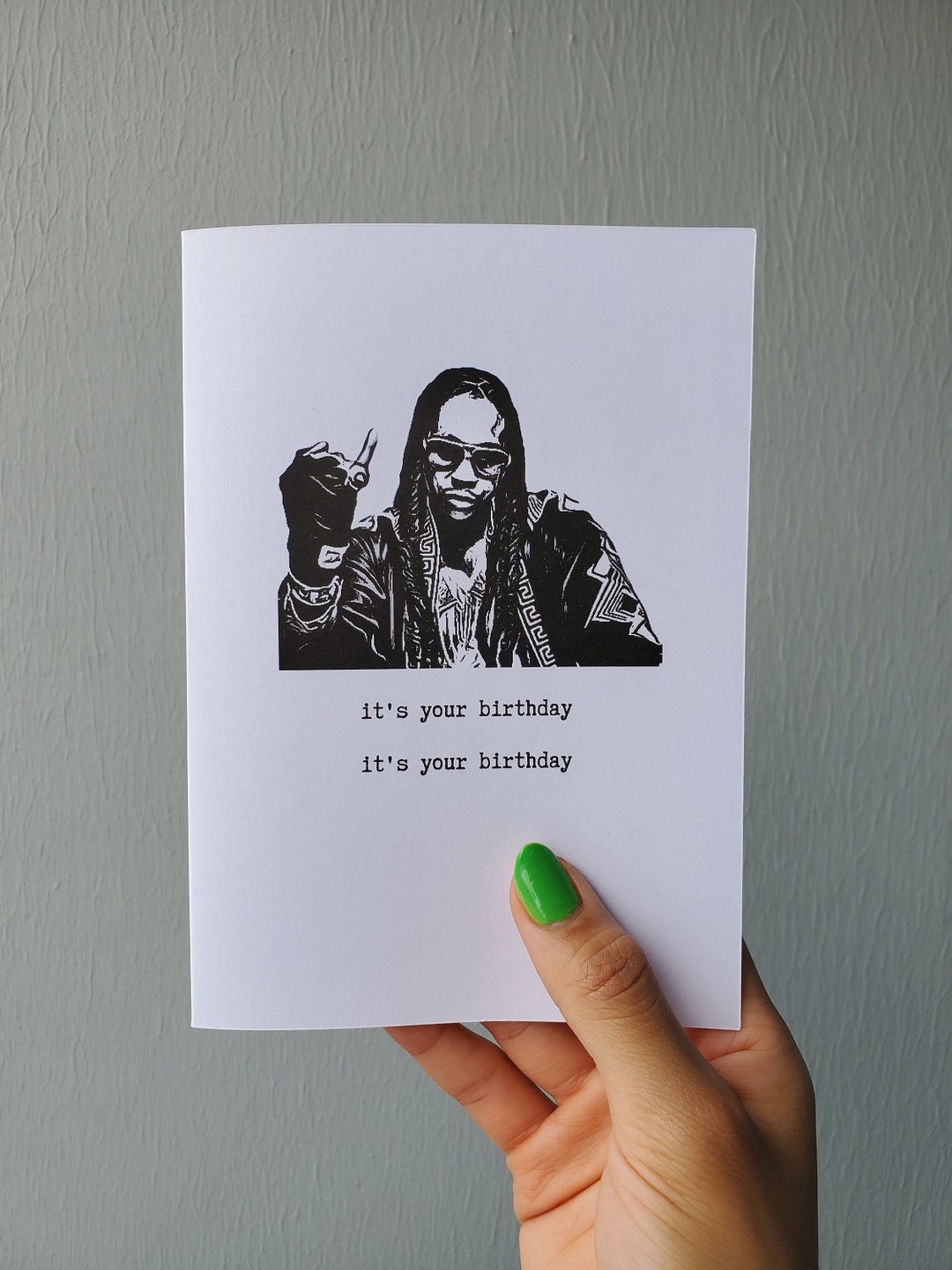 2 Chainz it's Your Birthday Hip Hop Rapper Birthday Greeting Card - Etsy