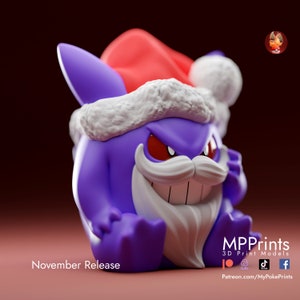 Santa Gengar - Etsy