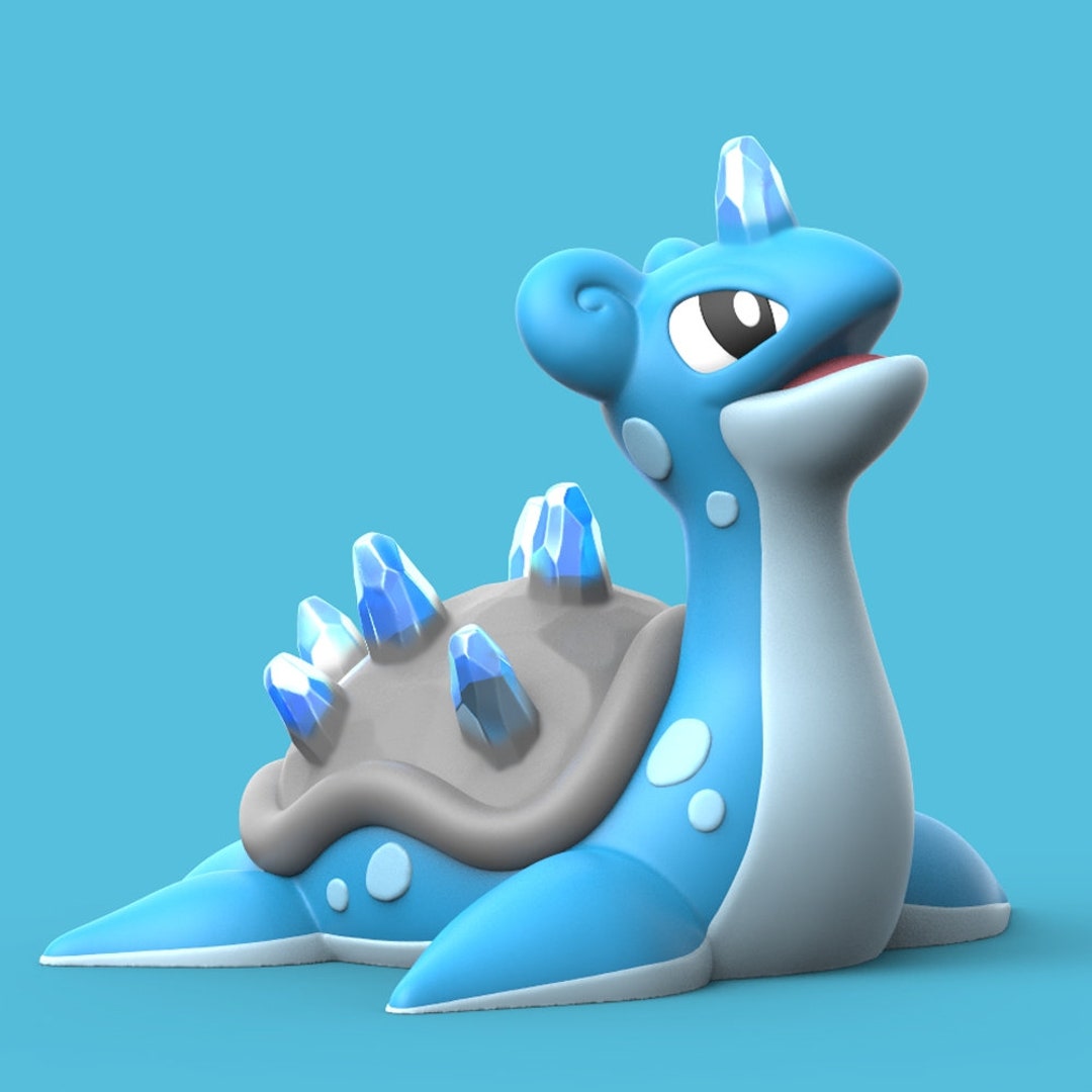 Crystal Lapras 3d Printed Figure unpainted - Etsy