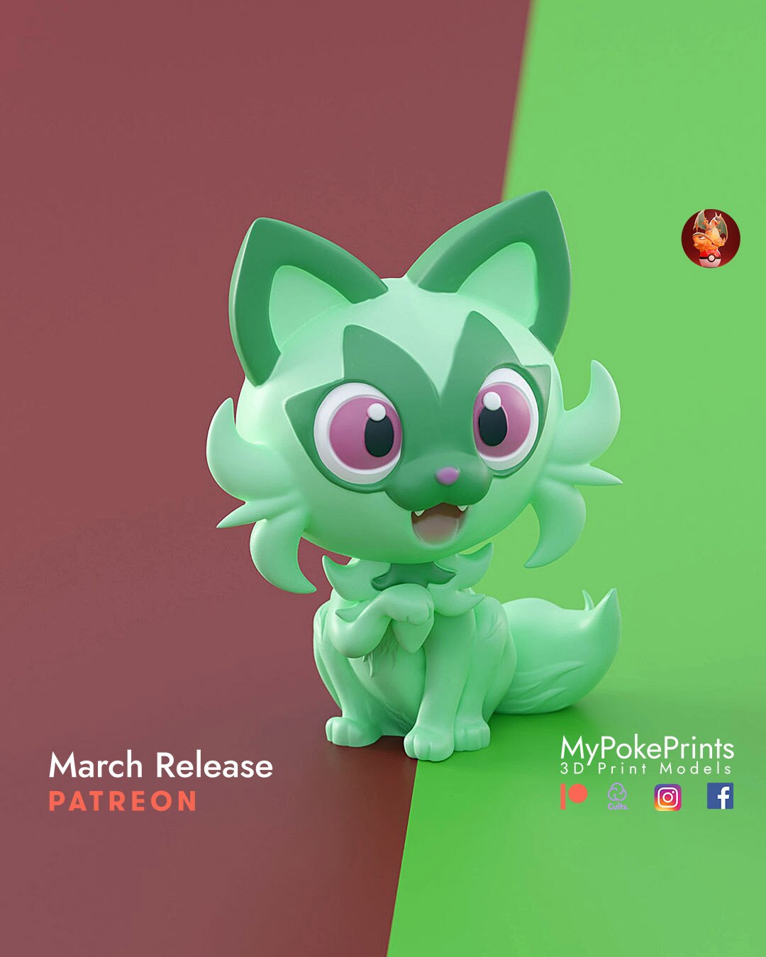 Sprigatito 3d Print - Etsy