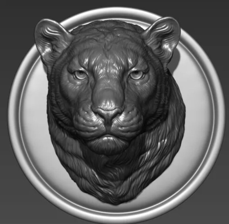 Panther Head Bust 3D Printed Model - Etsy