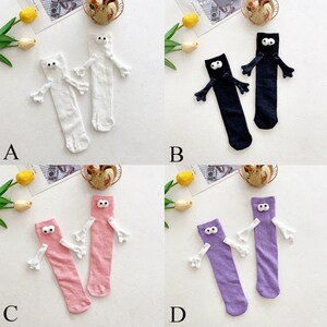 Funny Magnet Socks,hand in Hand Socks,cartoon Socks,socks for Children ...