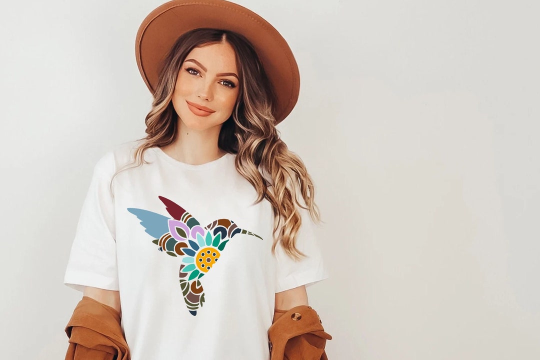 Hummingbird Shirt, Watercolour Birds T-shirt, Nature Tee, Watercolor ...