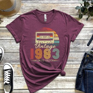 1983 Vintage Shirt, 1983 Birthday Shirt, 42nd Birthday Gift,42nd ...