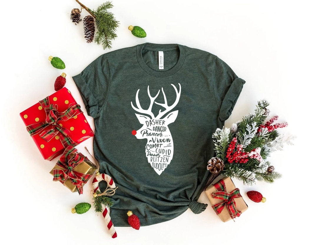 Santa's Red Nose Reindeers, Dasher Prancer Vixen Comet Cupid Donne ...