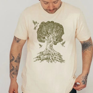 Tree Shirt,gnarled Tree T-shirt Men's Graphic Tee,tree of Life,for Men ...