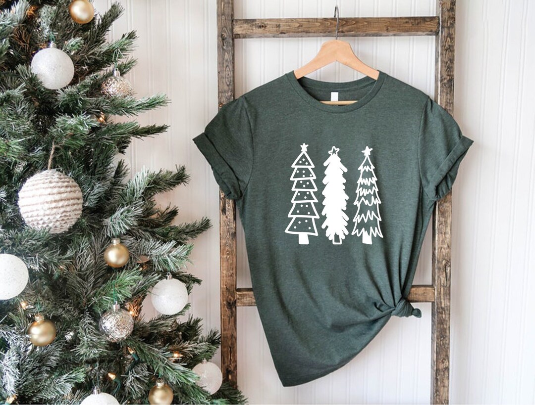 Christmas Trees Shirt, Rustic Christmas Trees, Christmas Shirts for ...