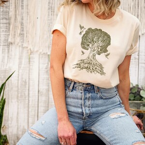 Tree Shirt,gnarled Tree T-shirt Men's Graphic Tee,tree of Life,for Men ...