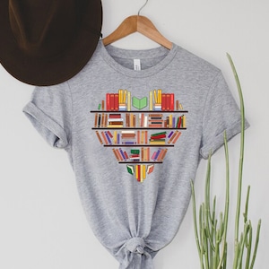 Book Lover Shirt, Book Lover T-shirt, Gift for Librarian, Library Shirt ...