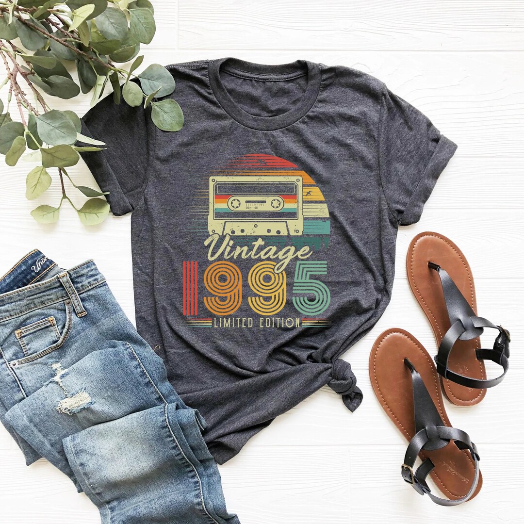 Vintage 1995 Shirt, 28th Birthday Shirt,vintage 1995 Birthday Shirts ...