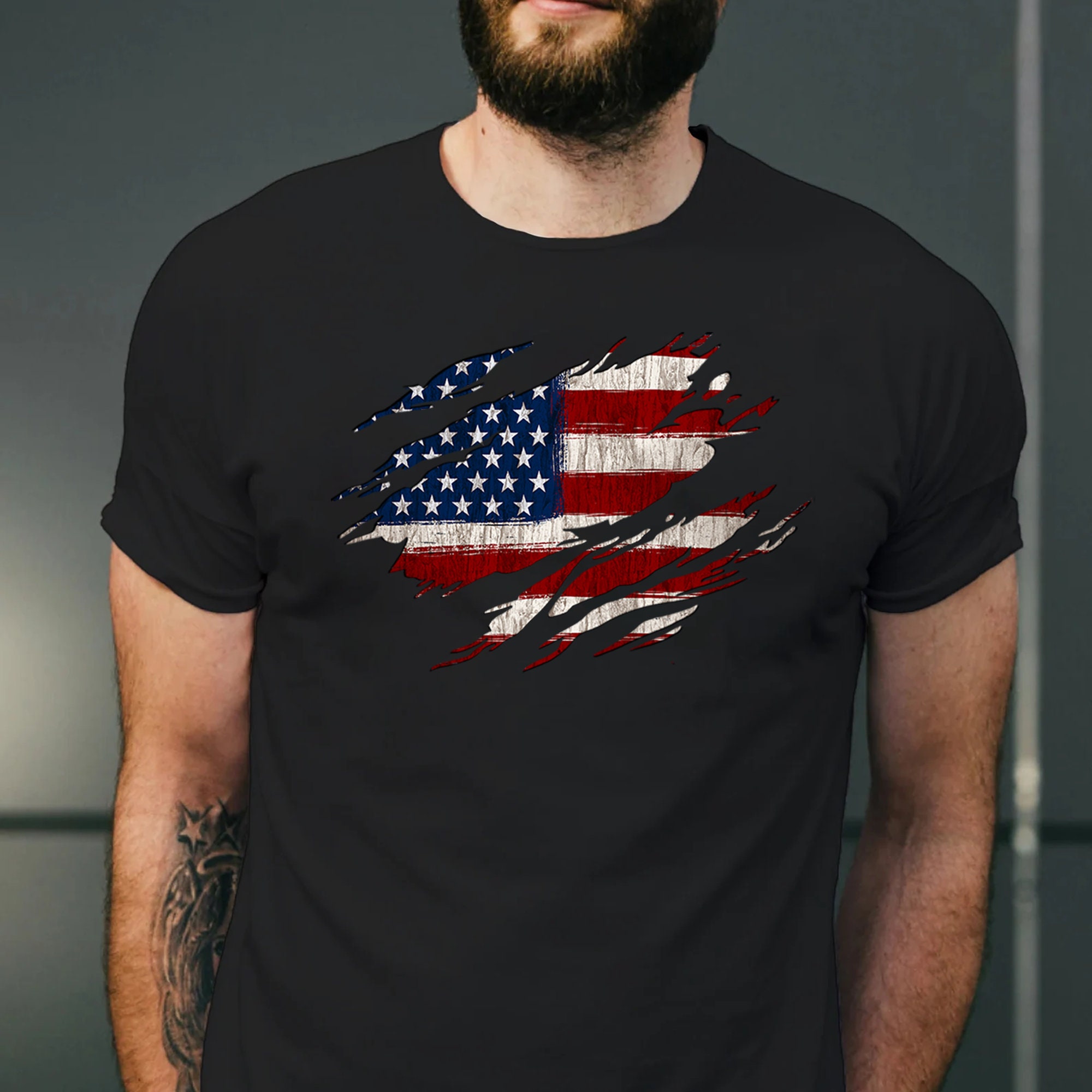Distressed American Flag,4th of July Family Shirt,american Flag Shirt ...