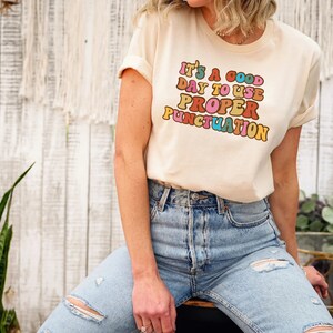Punctuation Shirt, Groovy Grammar Shirt, English Teacher Shirt, Grammar ...