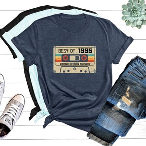 Vintage 1995 Shirt, 28th Birthday Shirt,vintage 1995 Birthday Shirts ...