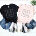 Mama and Dada Shirts, Mom and Dad Tees, Cute Mom Dad Shirts, Pregnancy ...