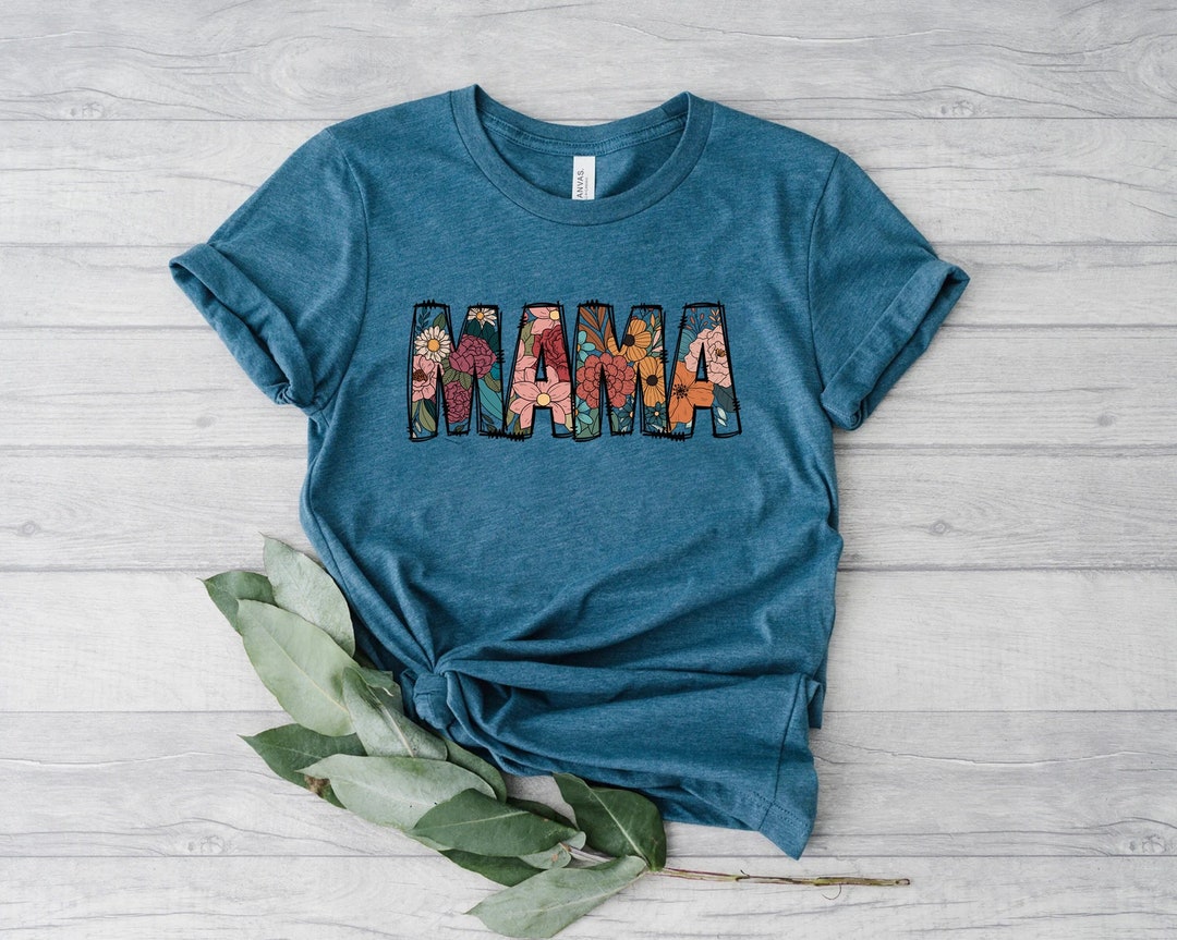 Mama Shirt, Wildflowers Mama Shirt, Retro Mom Tshirt, Mother's Day Gift ...