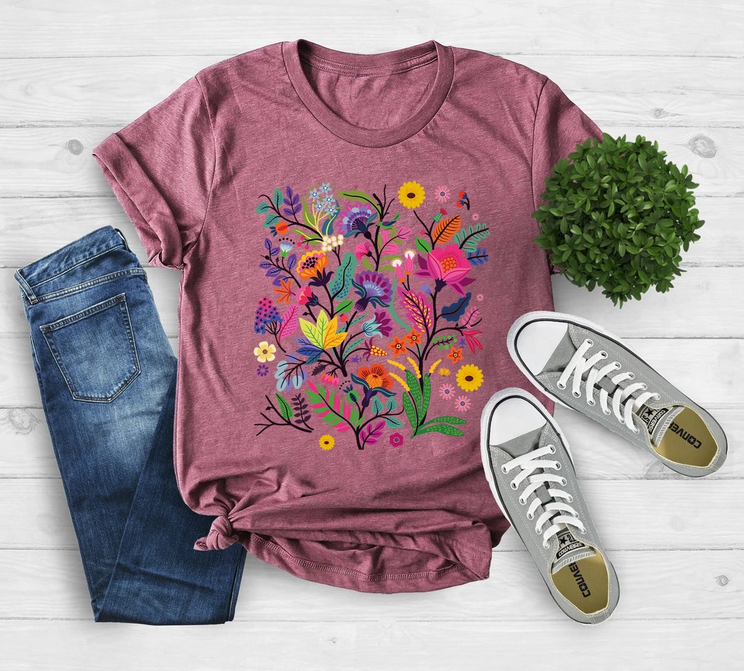 Wildflower Tshirt, Wild Flowers Shirt, Floral Tshirt, Flower Shirt ...