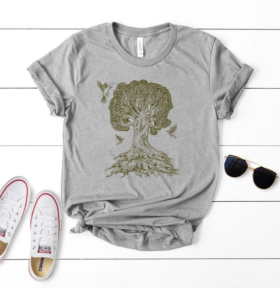 Tree Shirtgnarled Tree T-shirt Men's Graphic Teetree of - Etsy