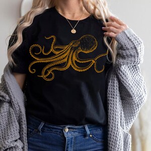 Octopus Japanese Shirt, Octopus Shirt, Gyotaku Traditional Art Shirt ...