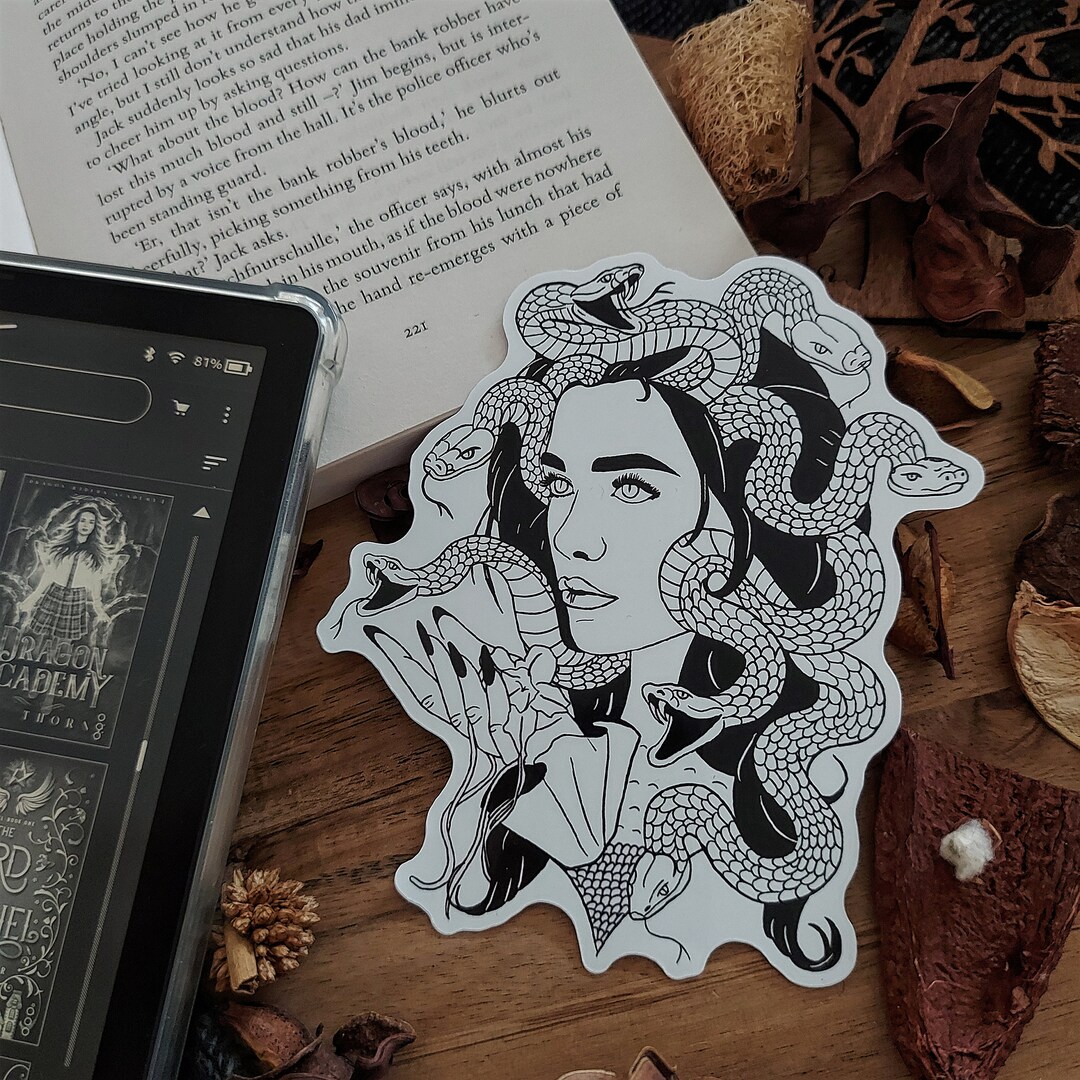 Medusa Greek Mythology Inspired Sticker - Etsy