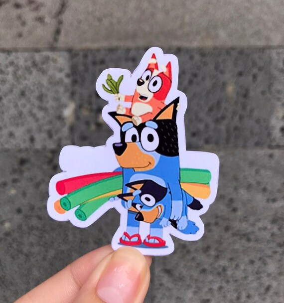 Bluey Vinyl Decal Sticker Bluey Funny Bluey Sticker for - Etsy