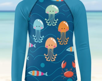 Octopus Rash Guard - Etsy