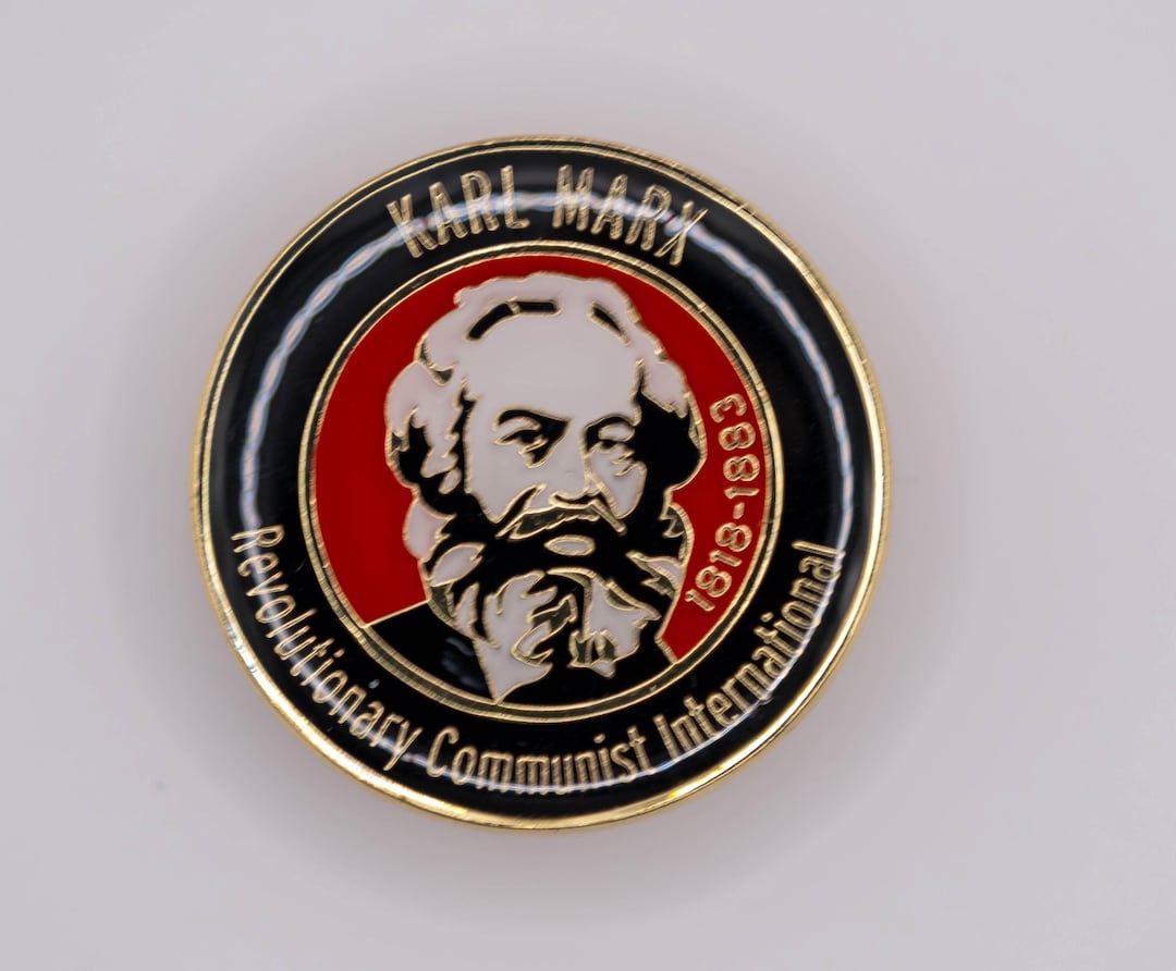 NEW Karl Marx Enamel Pin Badge 30mm Revolutionary Communist ...