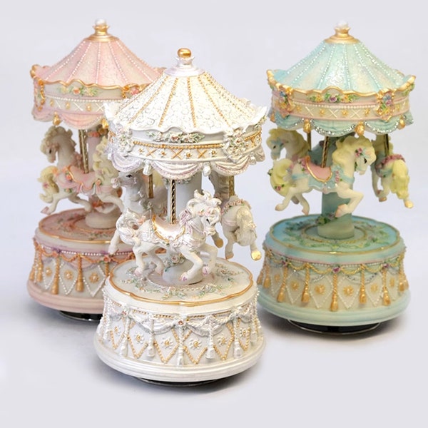 Carousel Baby Mobile - Etsy