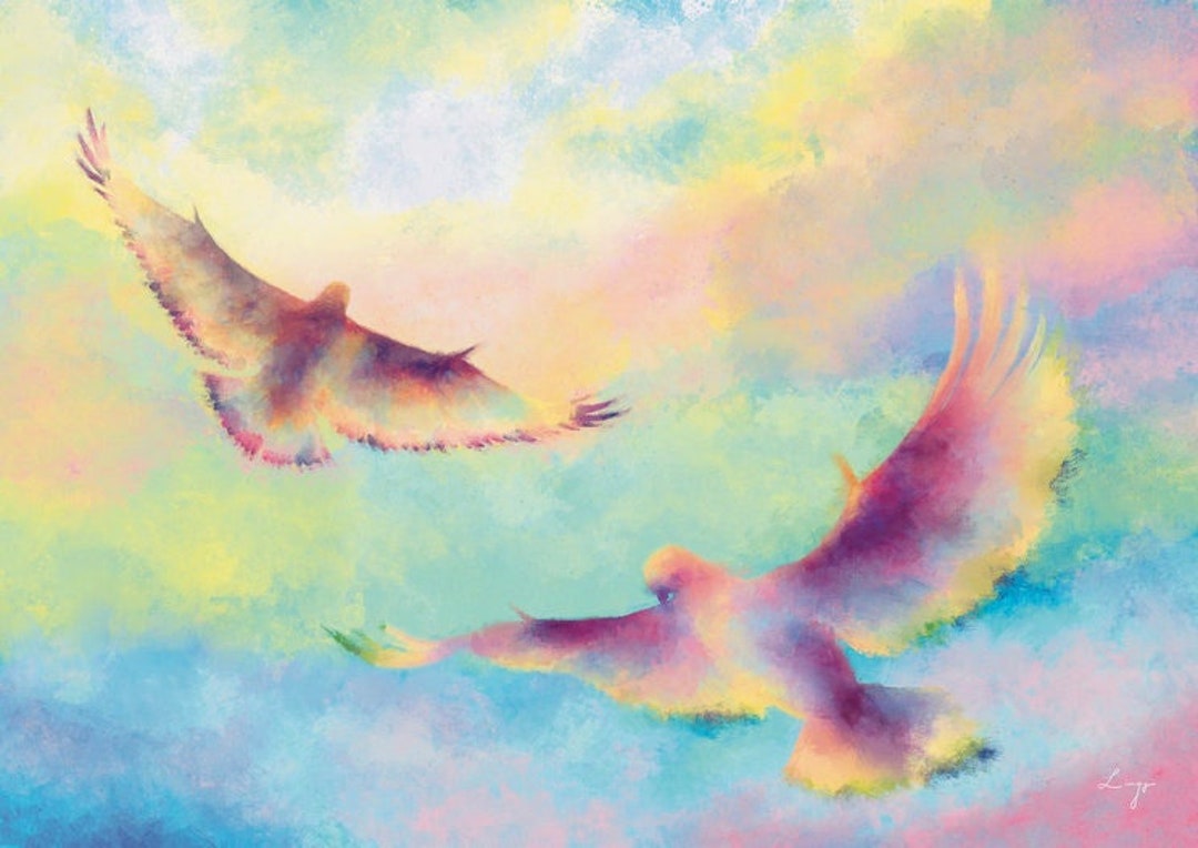 Blessings From Above Dreamy Art Print/poster for Wall Art Home Decor by ...