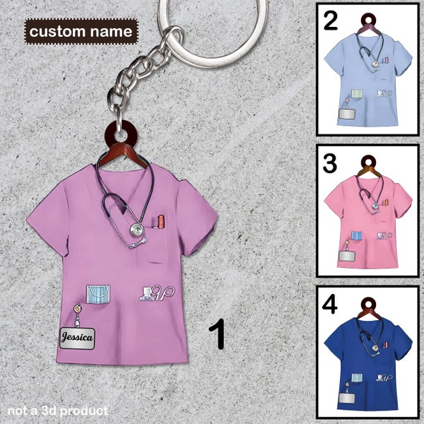 Nurse Keychain - Etsy