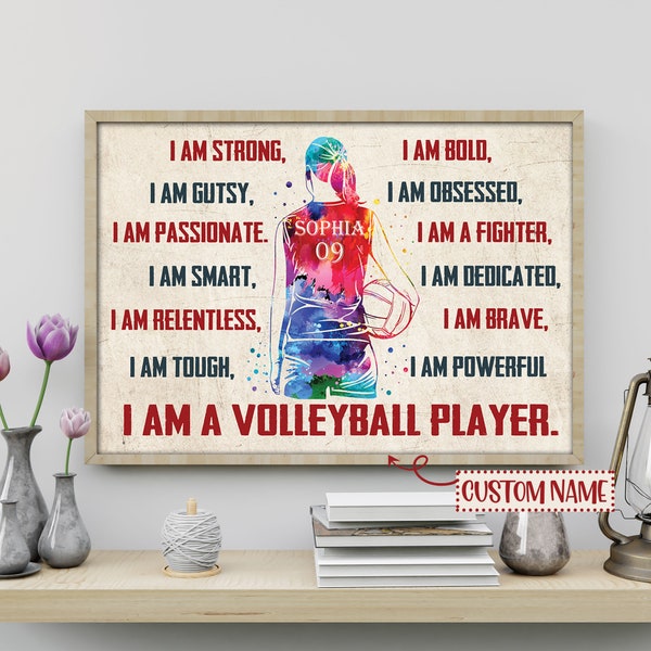 Volleyball Motivational Posters - Etsy