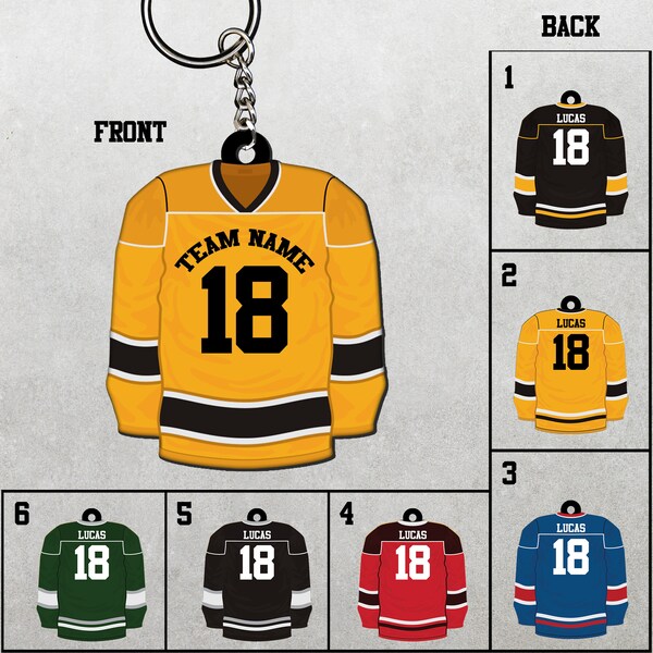 Hockey Keychain - Etsy