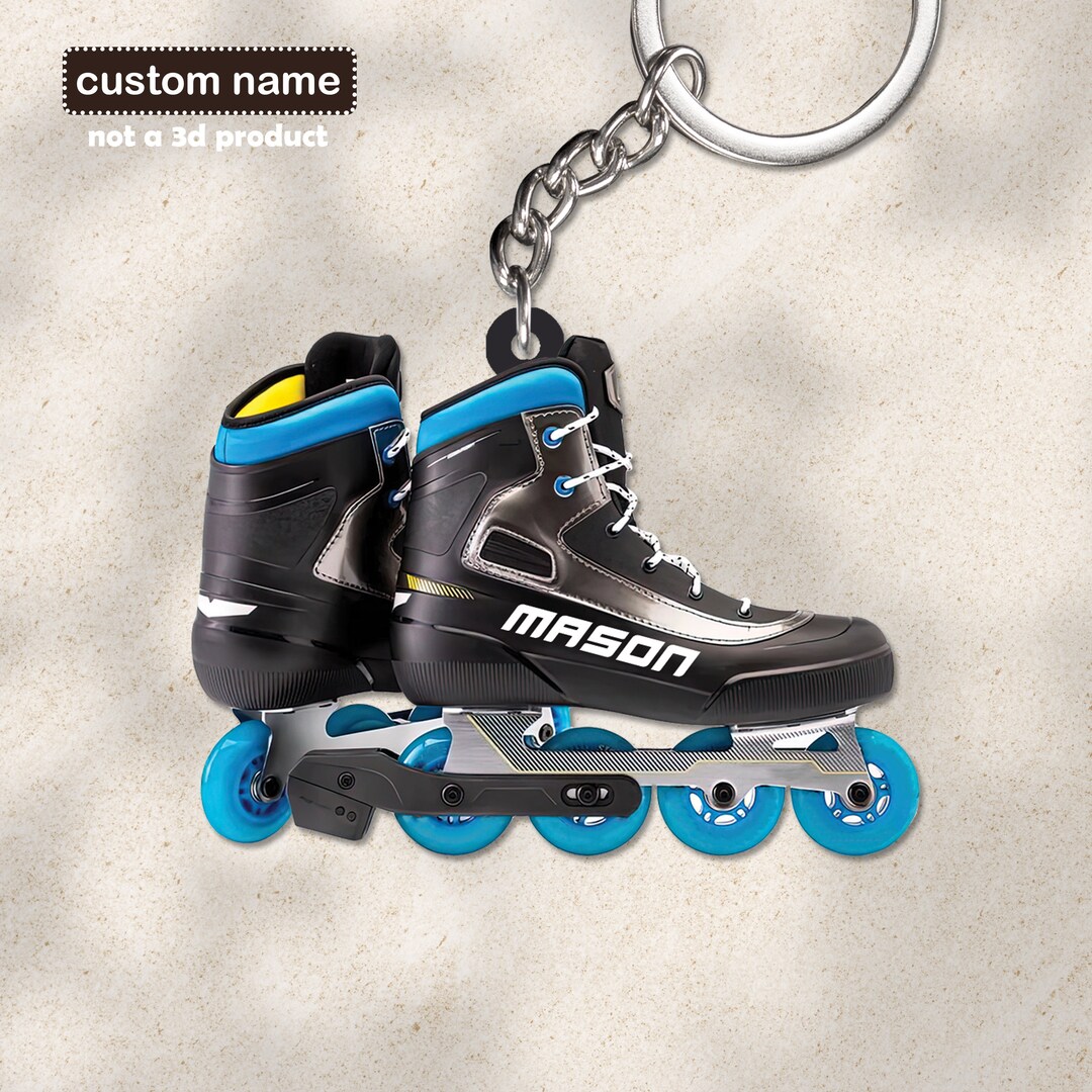 Roller Skating Shoes Keychain Custom Roller Skates Keychain - Etsy