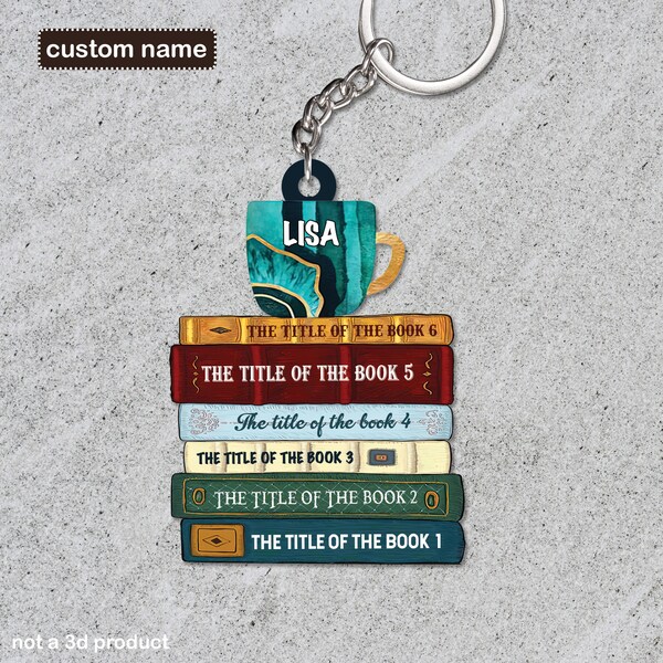 Book Keychain - Etsy