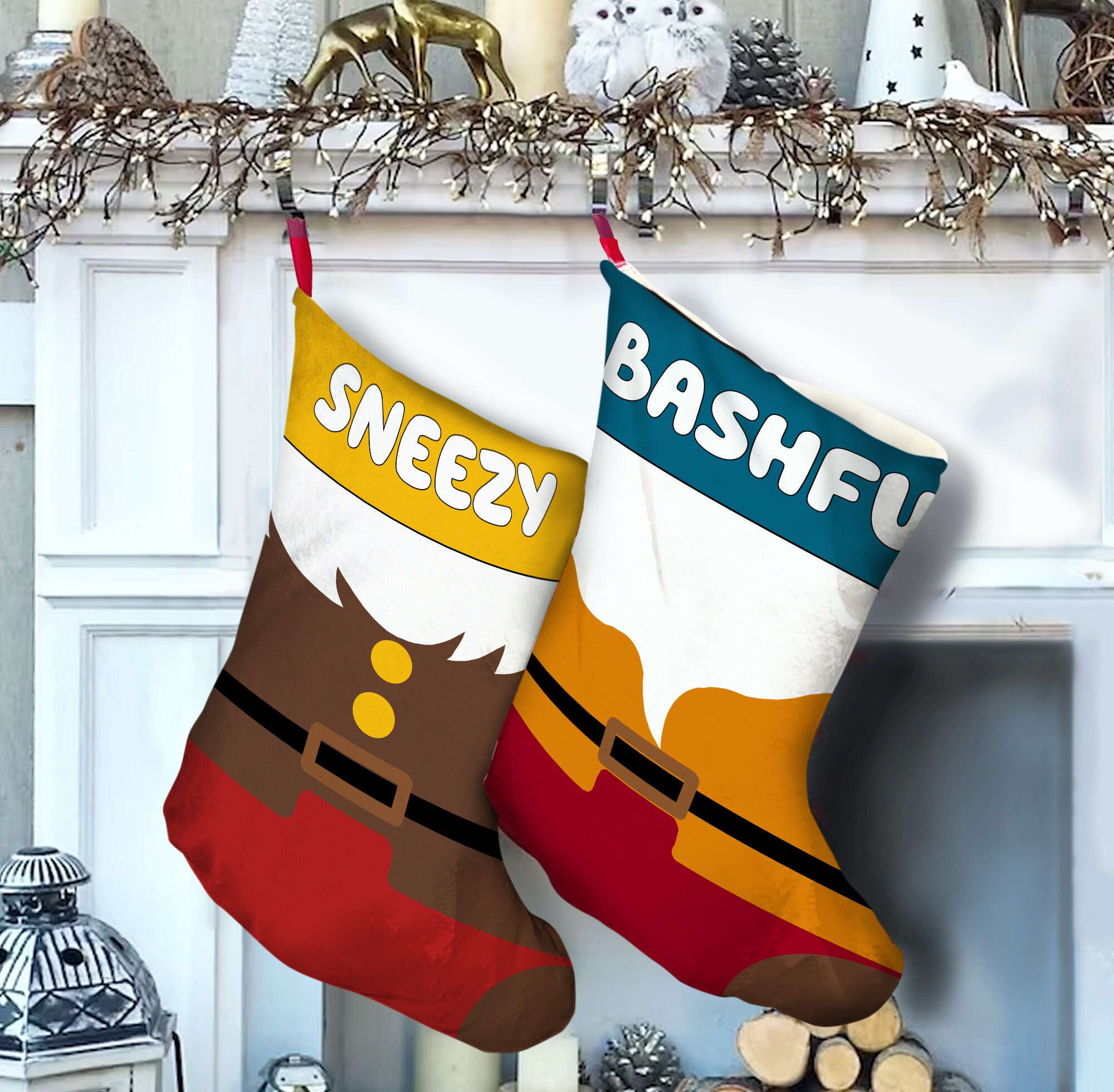 Disney Princess Characters Stocking, Snow White Christmas Stocking sold ...