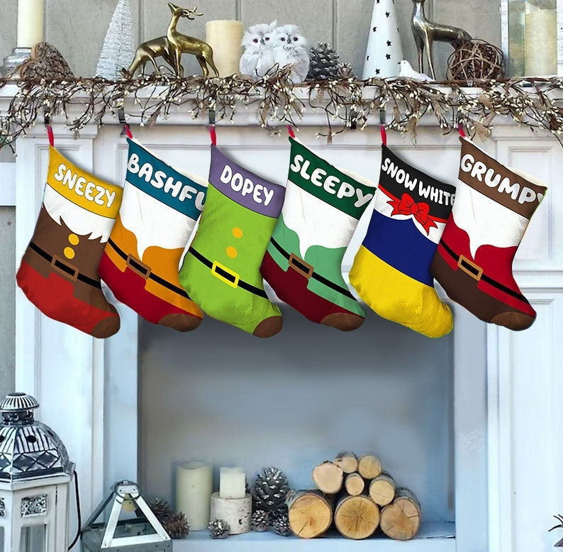 Disney Princess Characters Stocking, Snow White Christmas Stocking sold ...