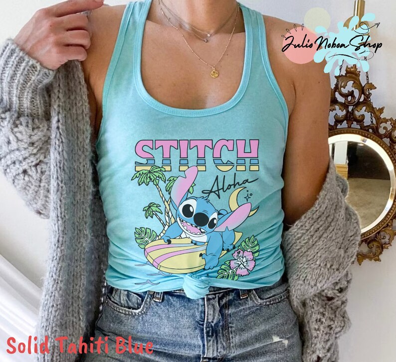 Buy Stitch Angel Tank Lilo and Stitch Tank Disney Couple Tank Online in ...