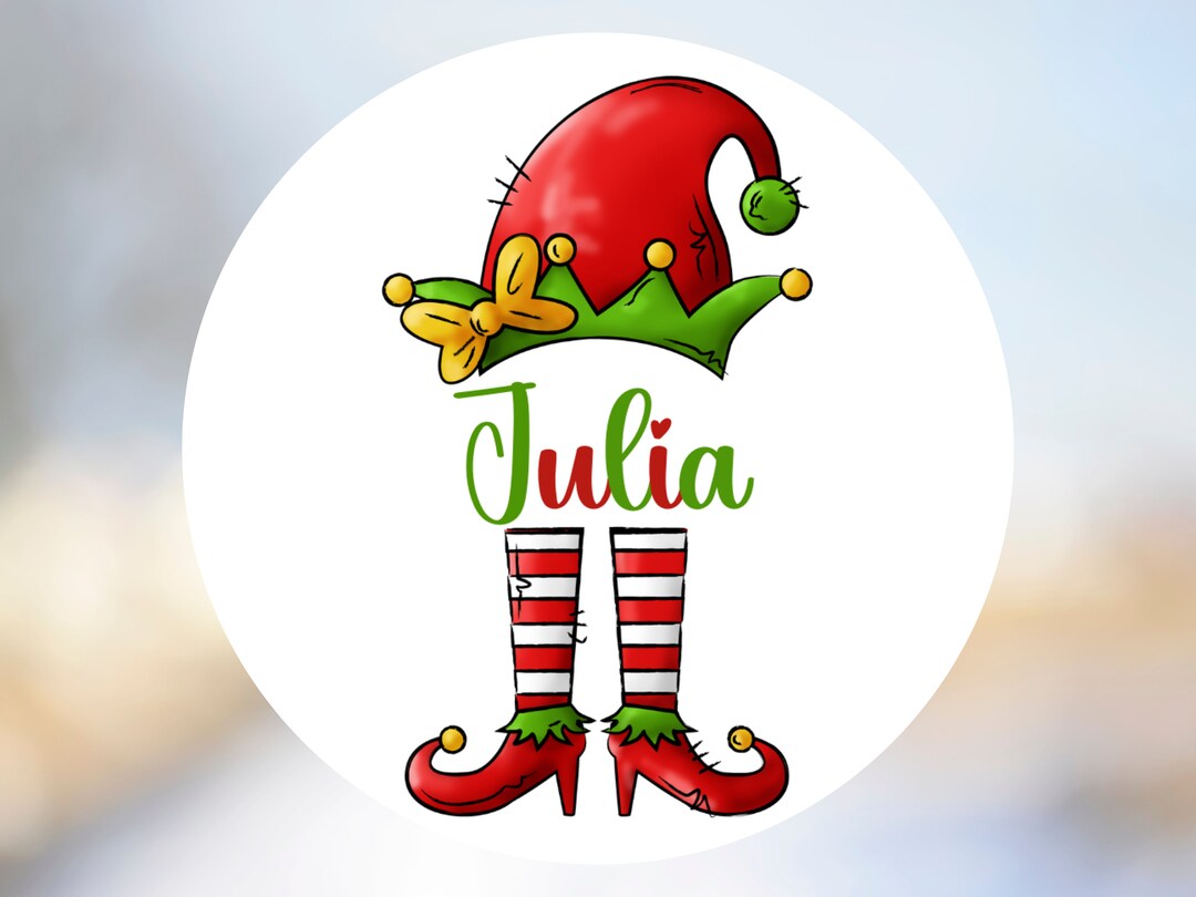 Personalised Christmas Stickers, Elf Stickers, Christmas Labels ...