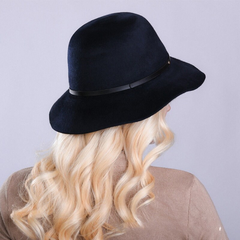 Women's Winter Bungee Bucket Hat Stitched Wool Flower Fall Autumn ...