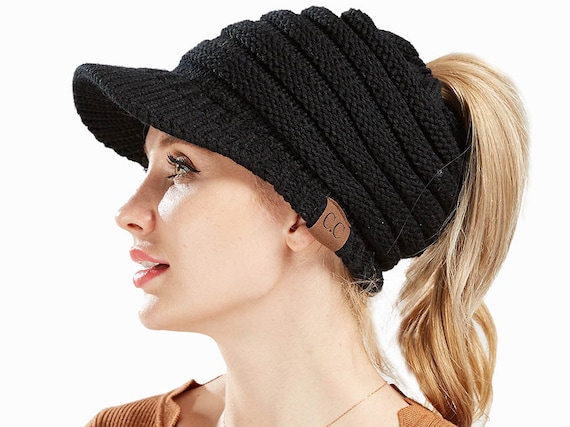 Labeled Baseball Cap Peaked Cap-back Opening Ponytail - Etsy