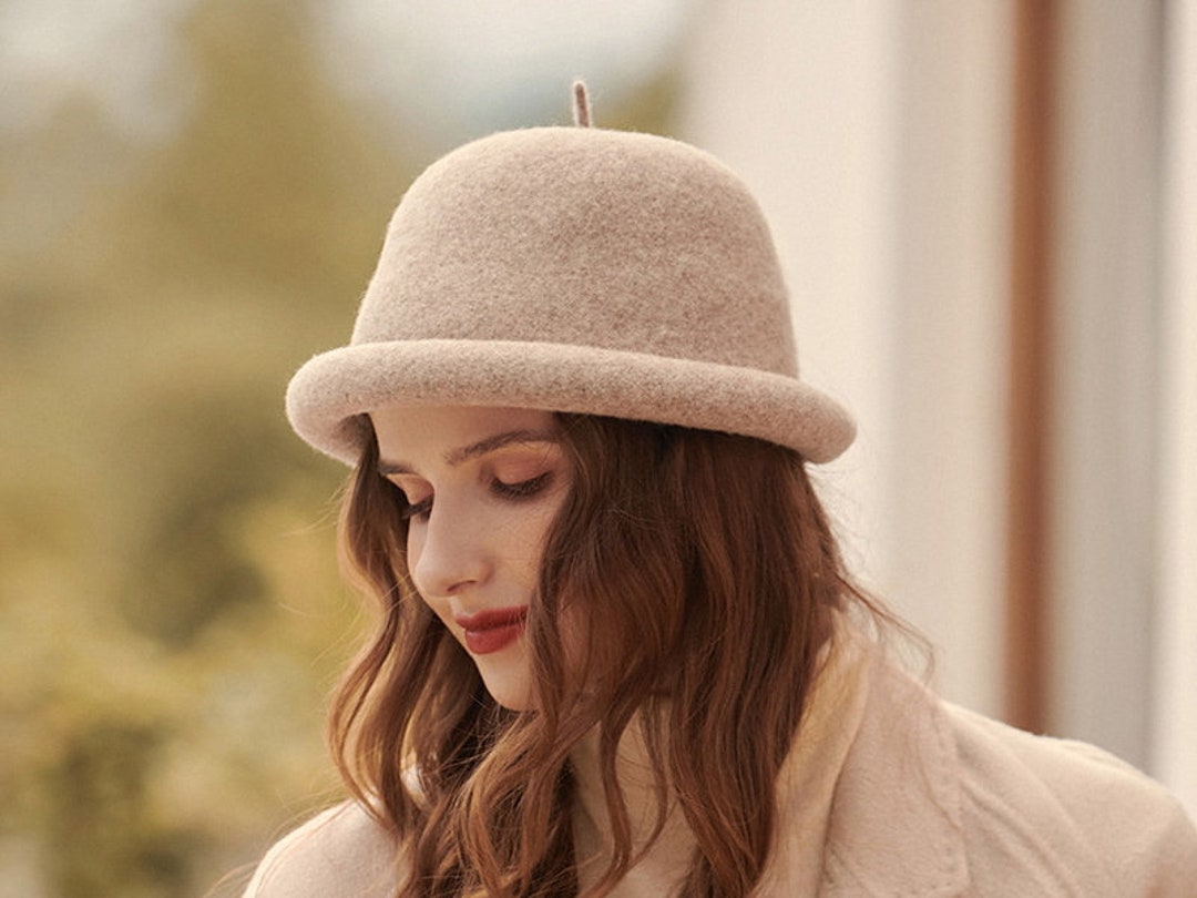 Autumn and Winter Wool Hats Women's Fashion Fisherman - Etsy