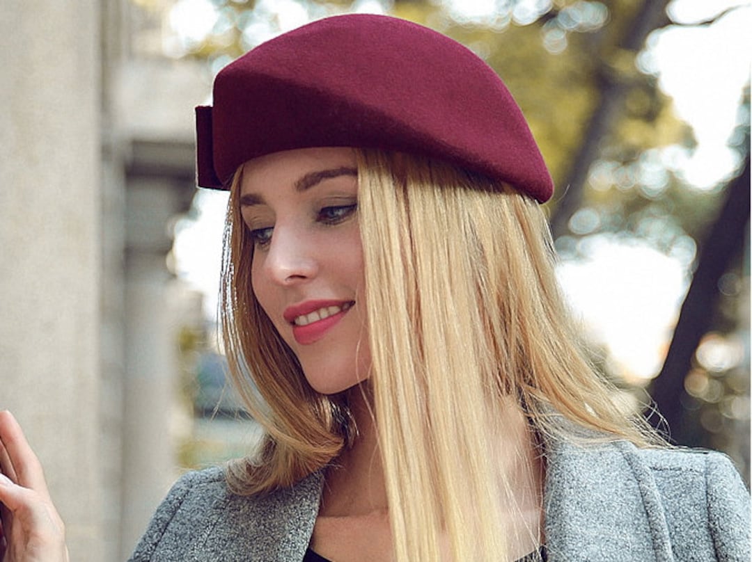Vintage Hats for Women,winter Wool Felt Hat,autumn Wool Beret Cap for ...