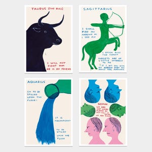 Signs of the Zodiac: A2 (individual Signs) - Etsy