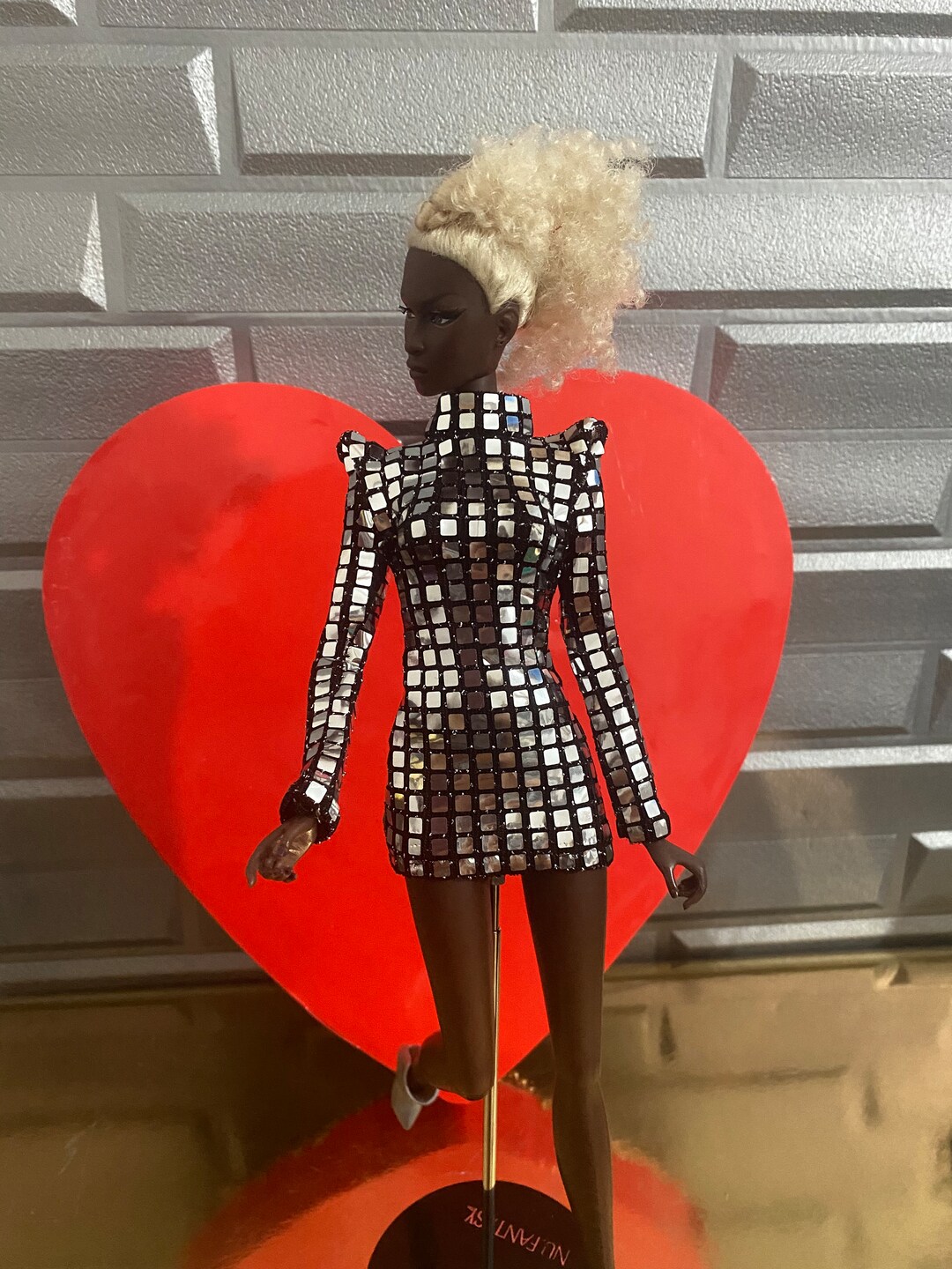 Shiny Silver Dress for Fashion Royalty Dolls integrity Doll Outfit - Etsy