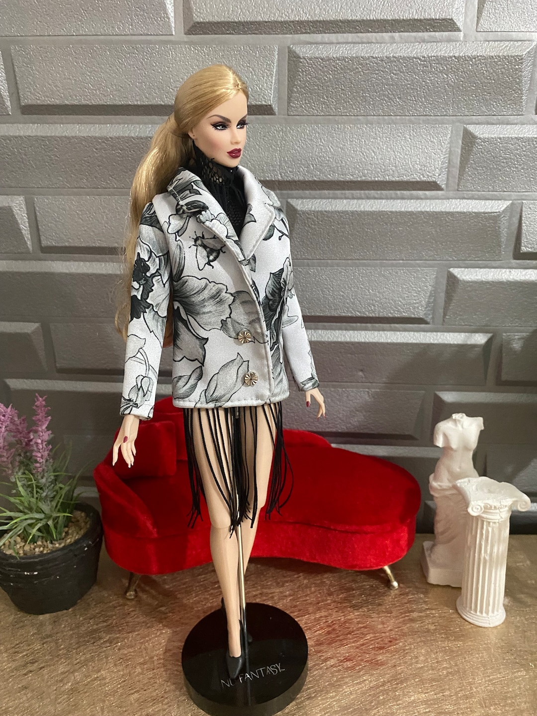 Dress and Jacket for Nuface /fashion Royalty Dolls-integrity - Etsy