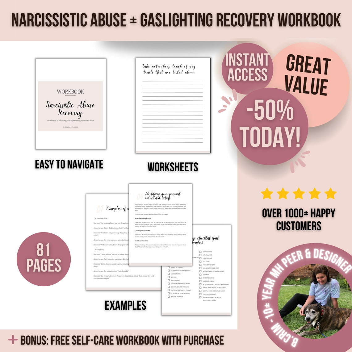 Narcissistic Abuse Gaslighting Recovery Workbook PDF Disarm Your Narcissist W/ Evidence-based ...
