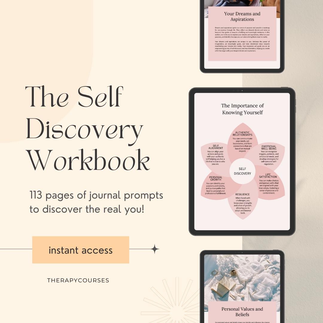 Self-discovery Worksheets - 110+ Pages of Journalling Prompts for Self ...